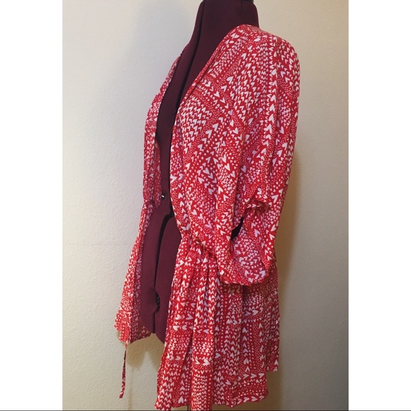 Victoria's Secret | Tops | Hearts Print Cotton Tunic By Victorias ...